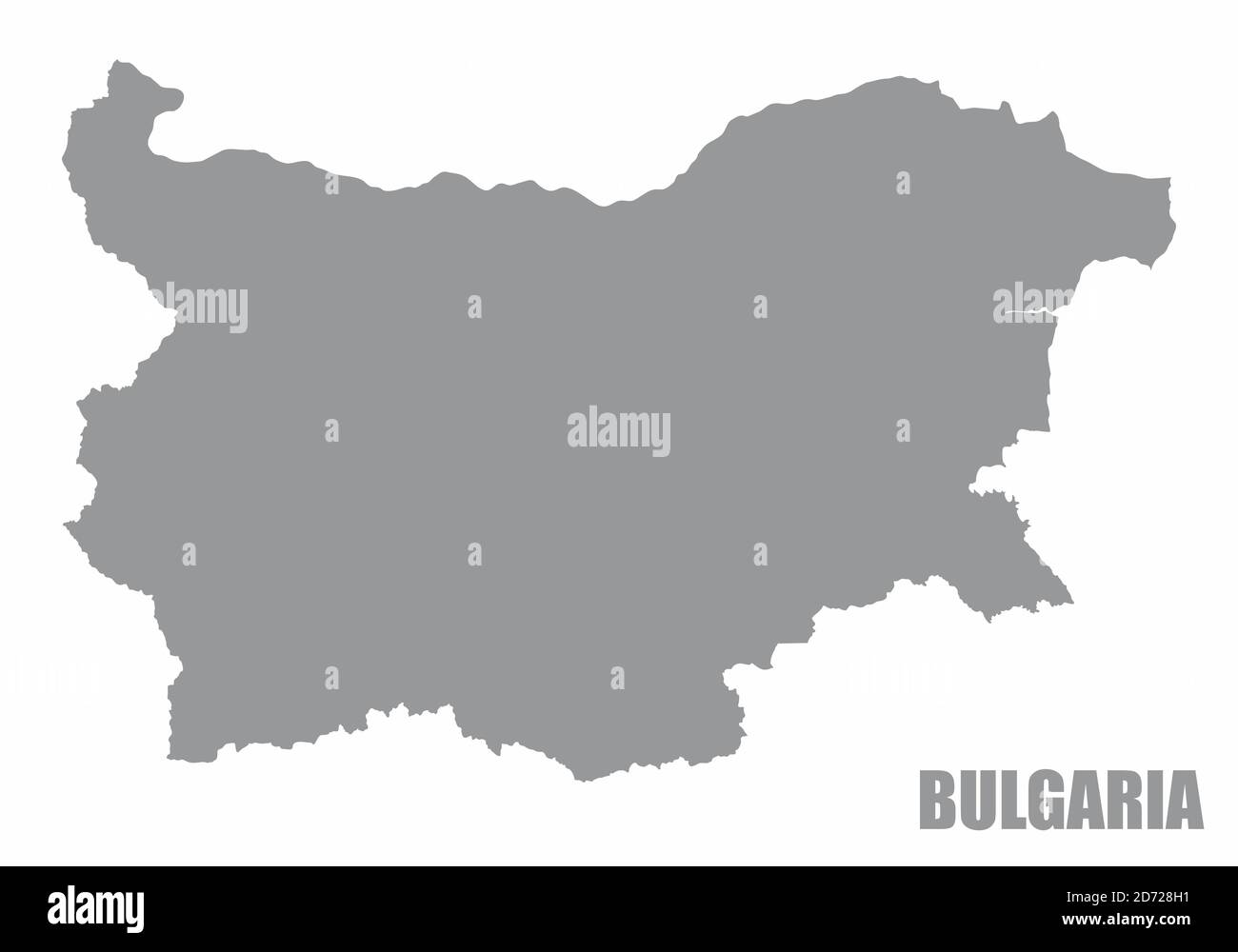 Bulgaria silhouette map Stock Vector Image & Art - Alamy
