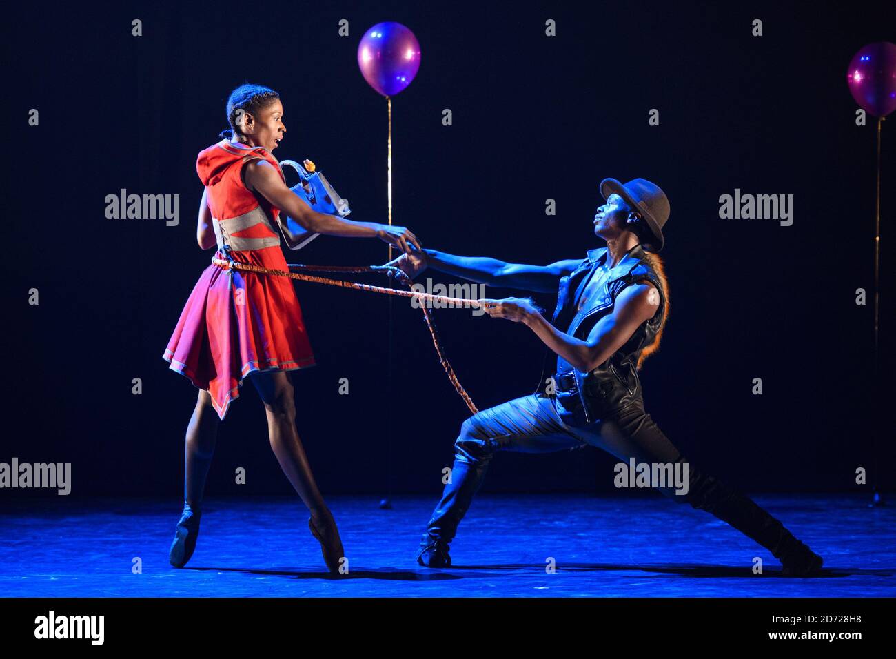 Dancers pictured during a dress rehearsal for the Ballet Black ...