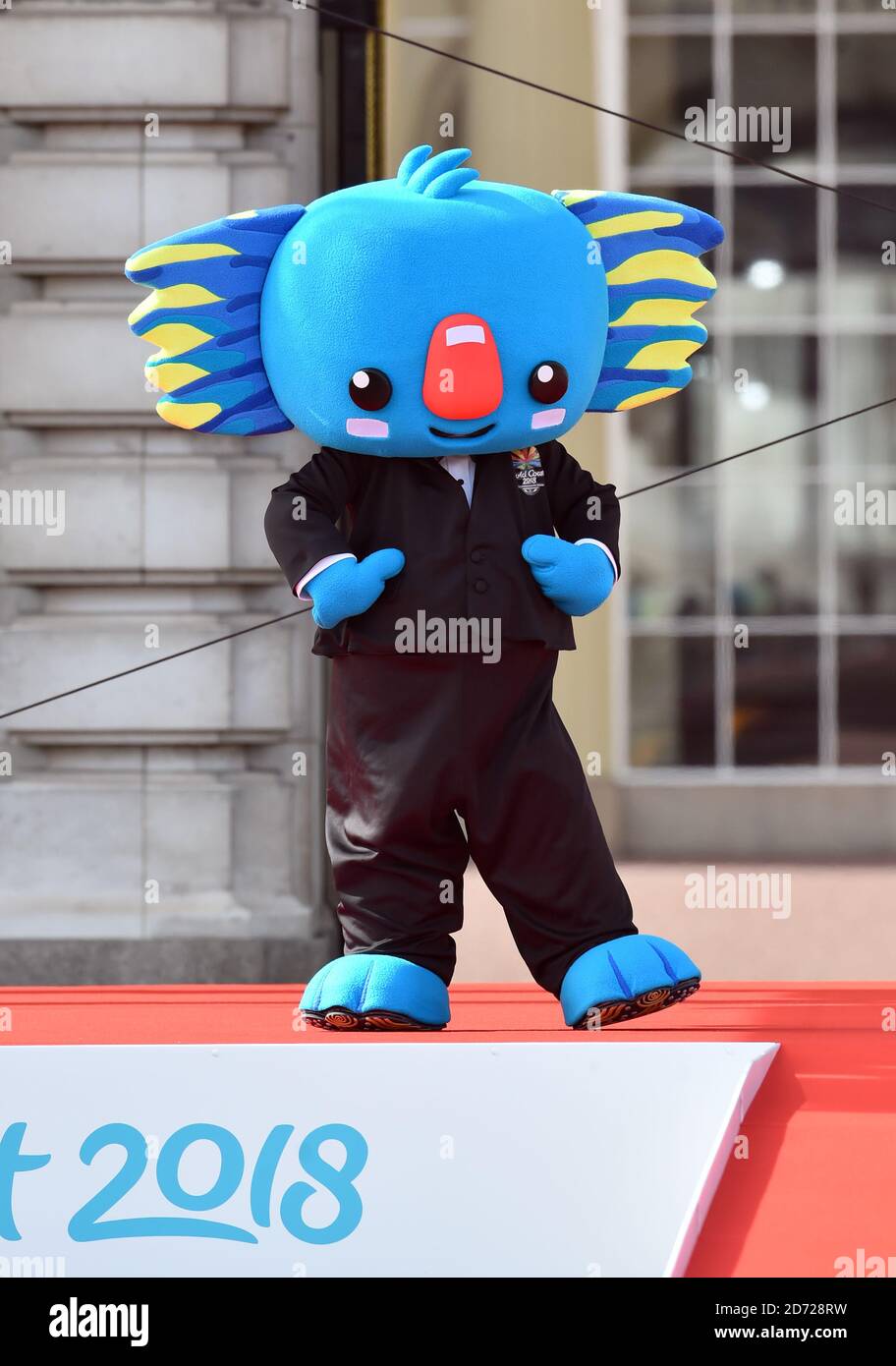 Borobi the mascot attending The Queen's Baton Relay Launch, for the XXI ...