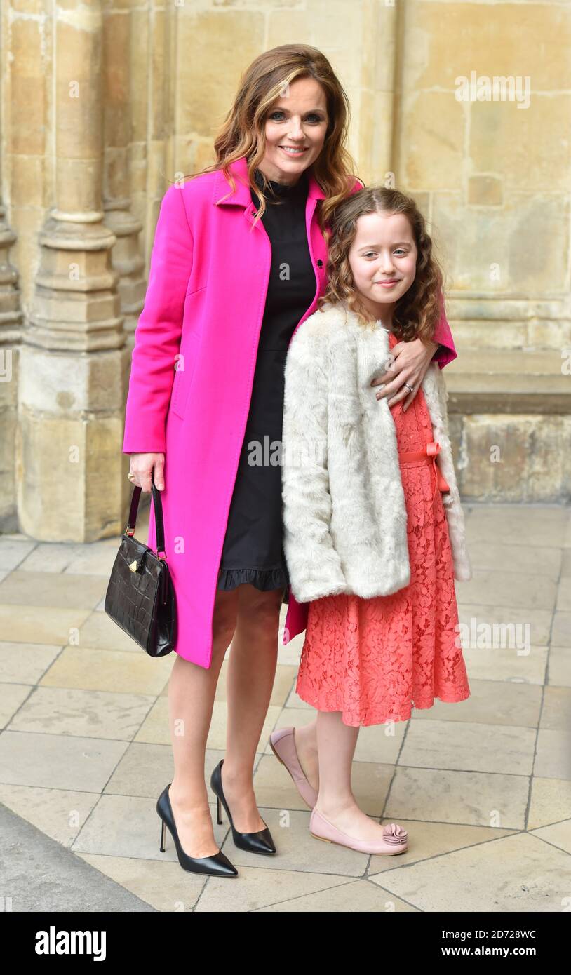 Geri Halliwell and daughter Bluebell attending the Commonwealth Day ...