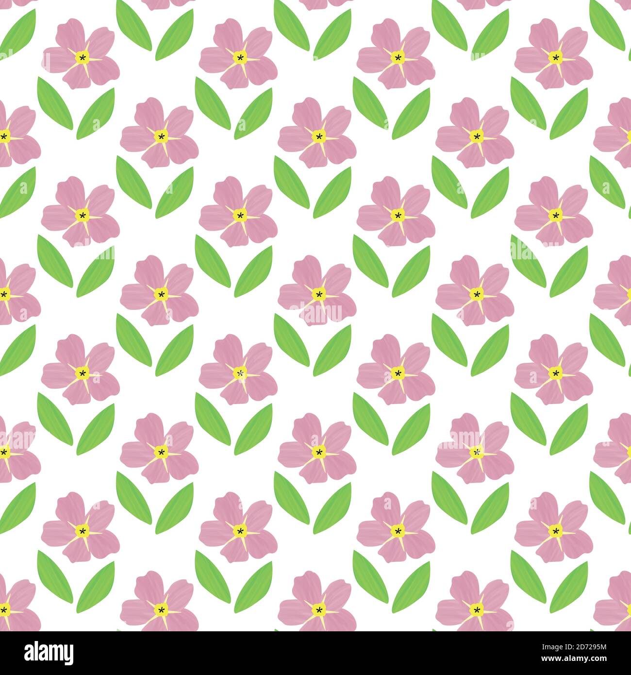 Pink Forget-Me-Not floral seamless pattern background. Beautiful ...