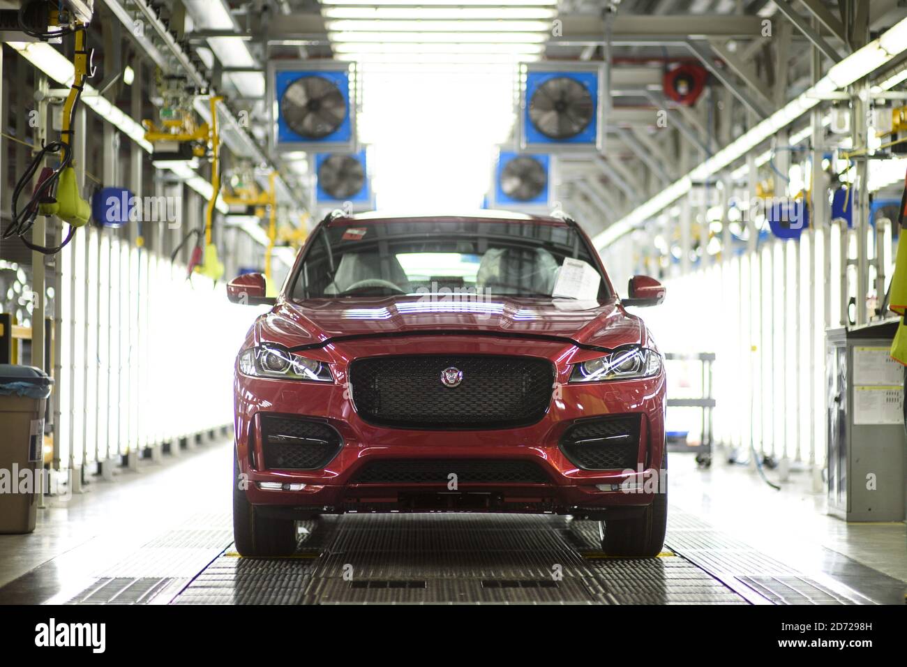 Finished cars are inspected at Jaguar Land Rover's Advanced ...