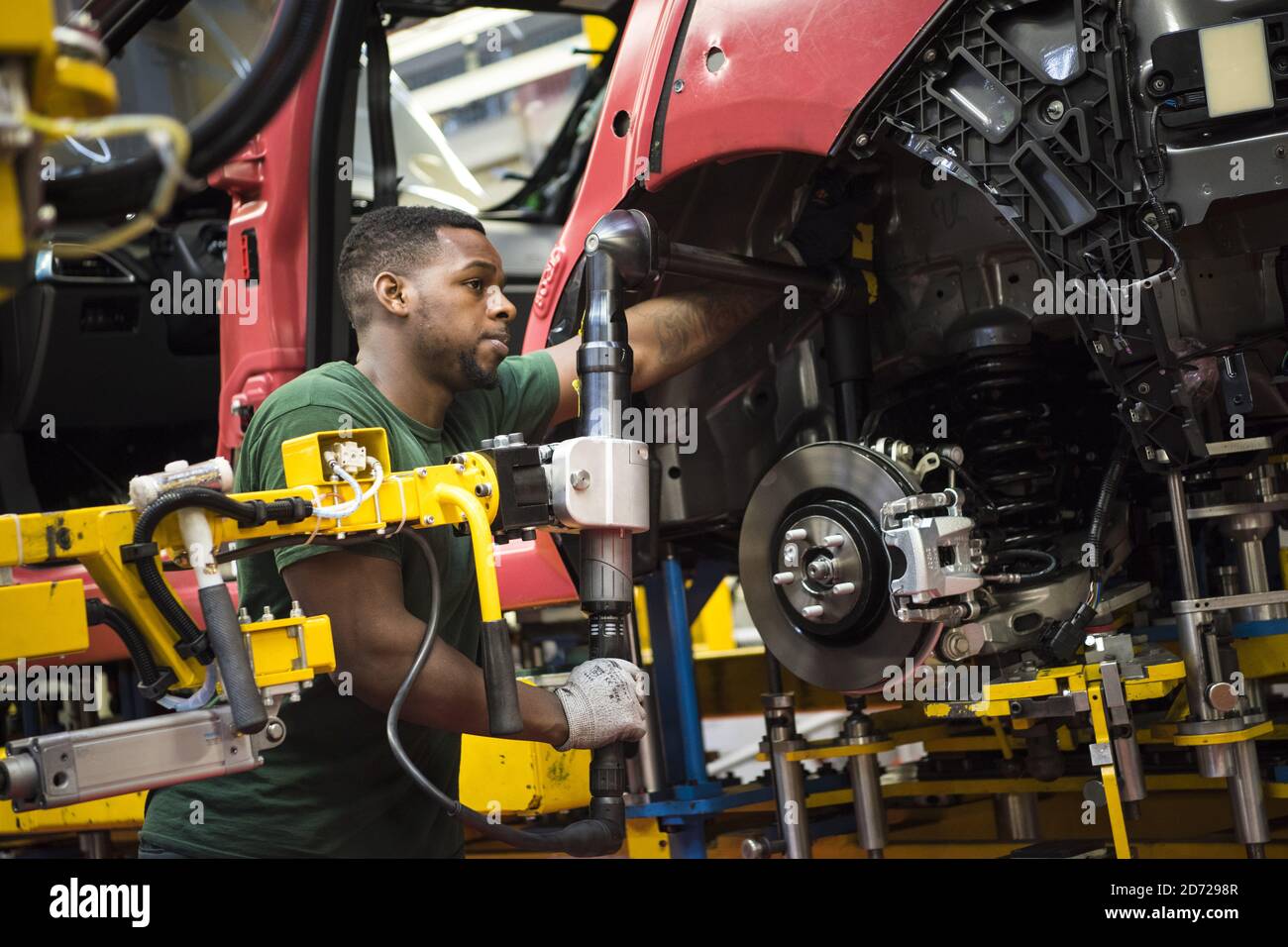 Cars on the Final Assembly line, part of Jaguar Land Rover's Advanced ...
