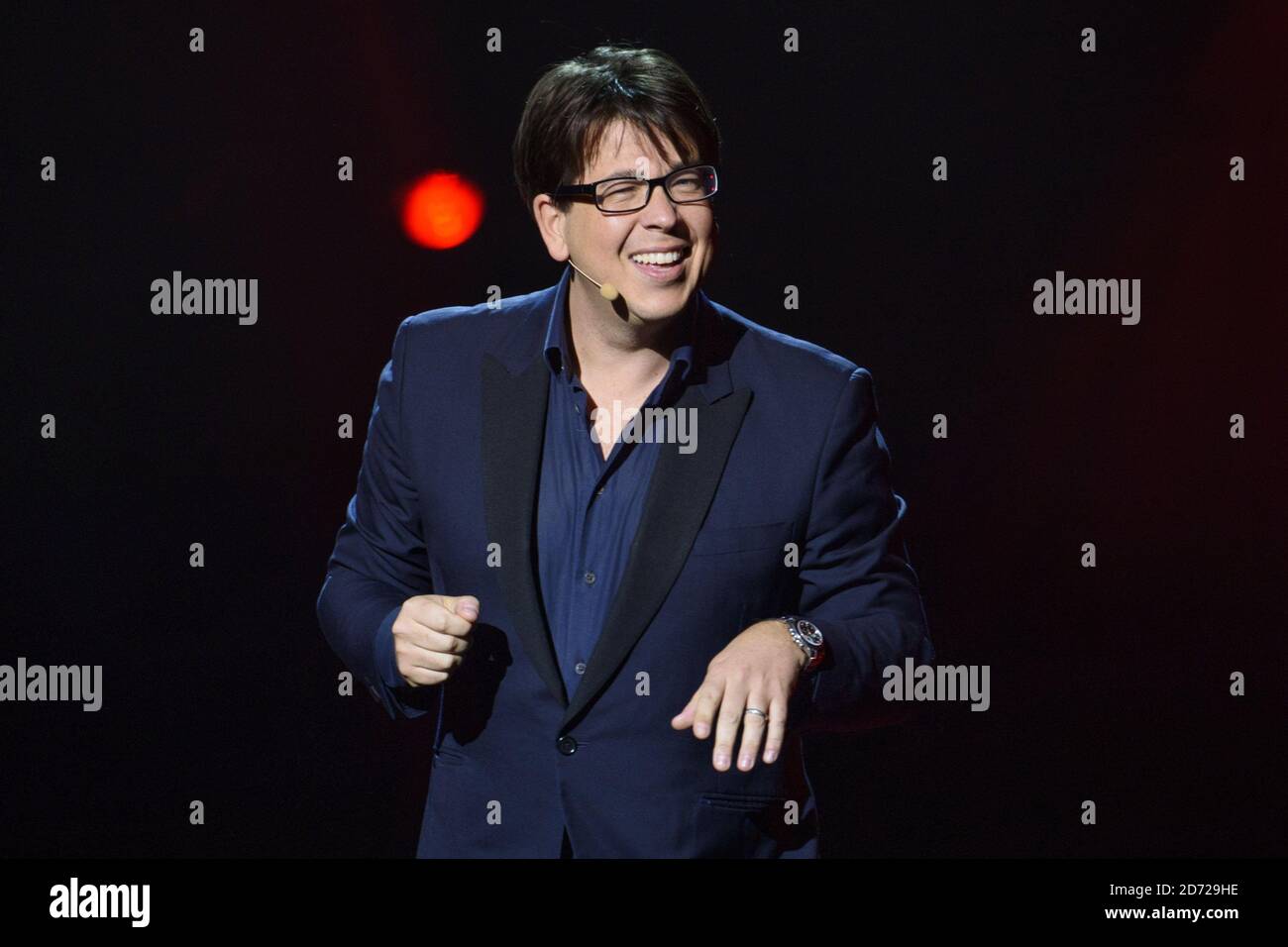 Michael mcintyre performing on stage royal albert hall hi-res stock ...