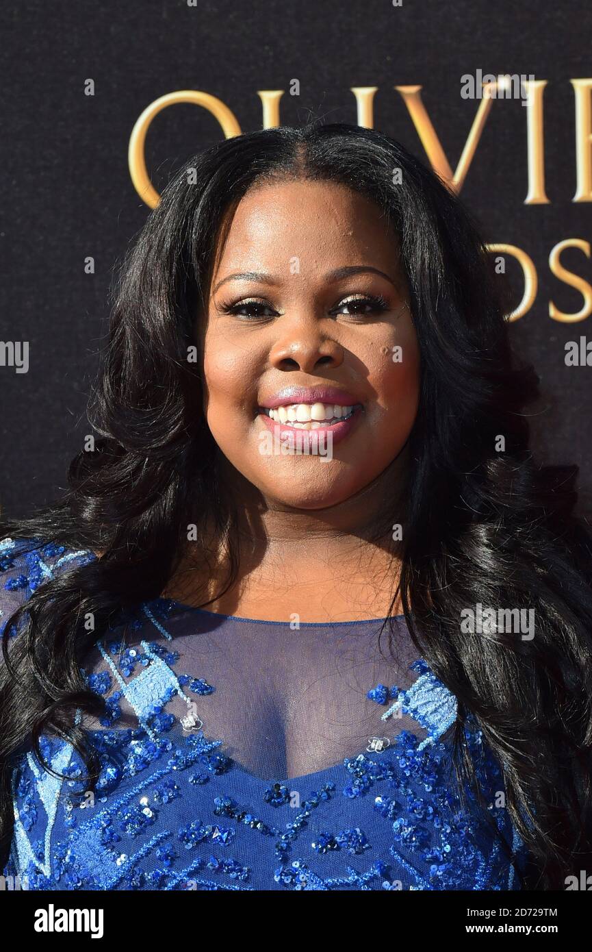 Amber Riley attending the Olivier Awards 2017, held at the Royal Albert ...