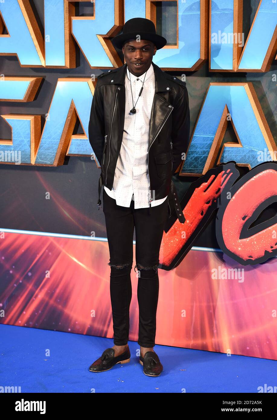 Mo Adeniran attending The European Premiere of Guardians of the Galaxy ...
