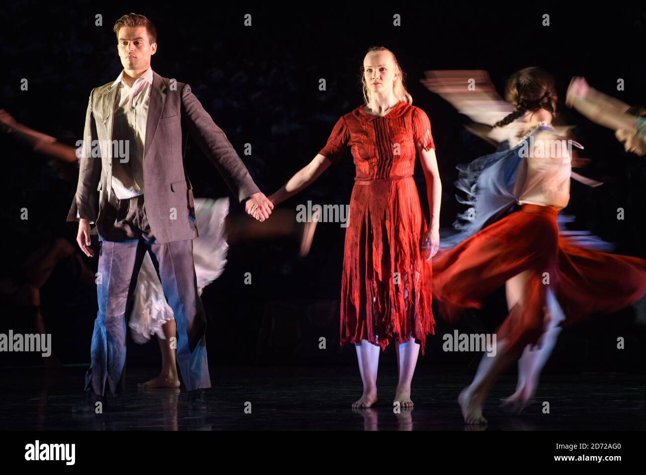 Performers from Rambert perform scenes from Ghost Dances by Christopher ...