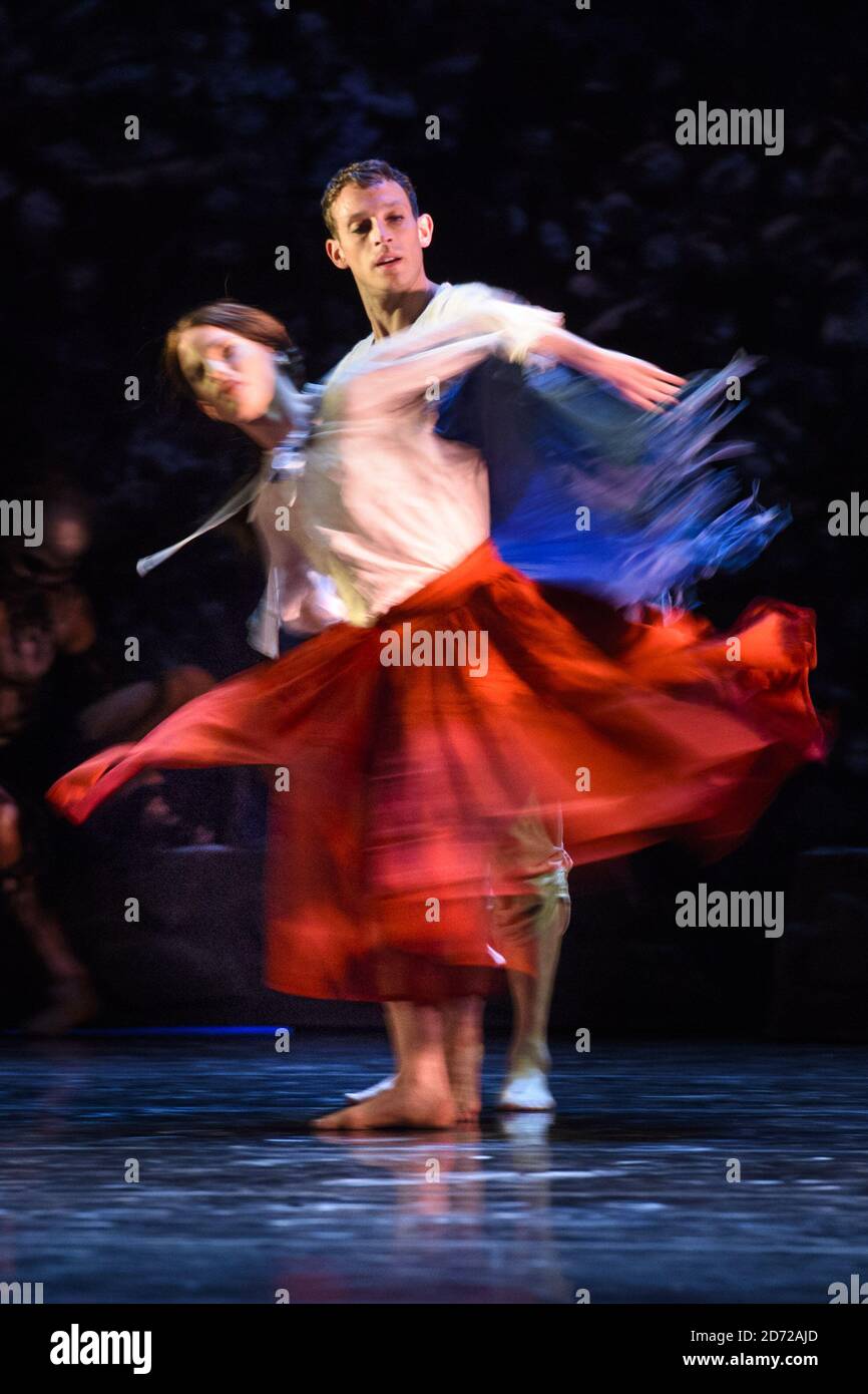 Performers from Rambert perform scenes from Ghost Dances by Christopher ...