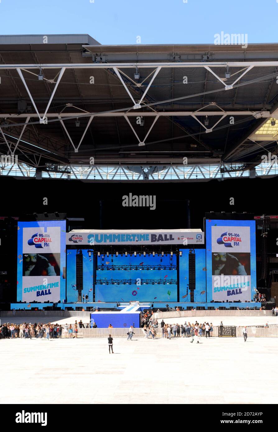 General view of Wembley Stadium ahed of the Capital FM's Summertime ...