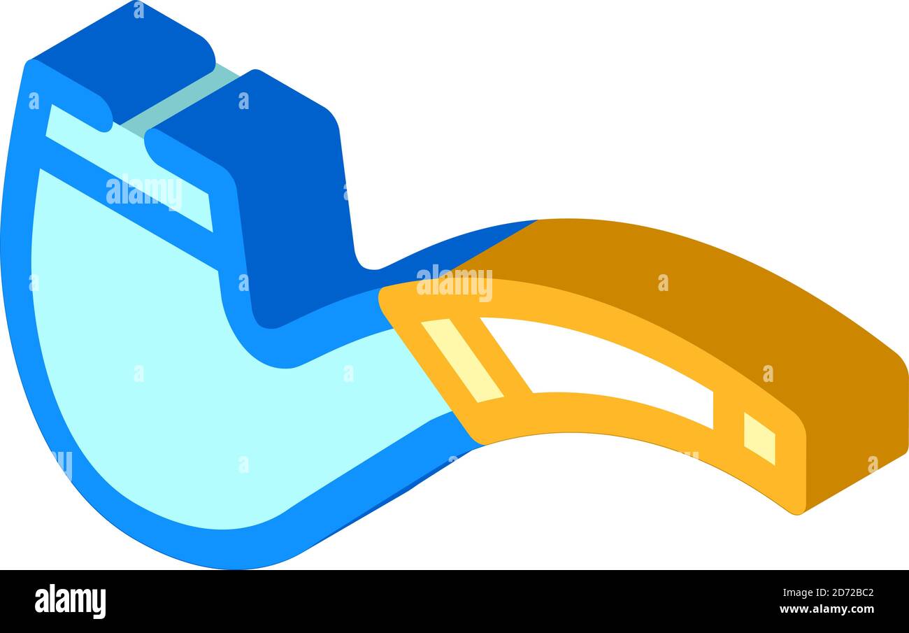 smoking pipe isometric icon vector illustration sign Stock Vector Image ...