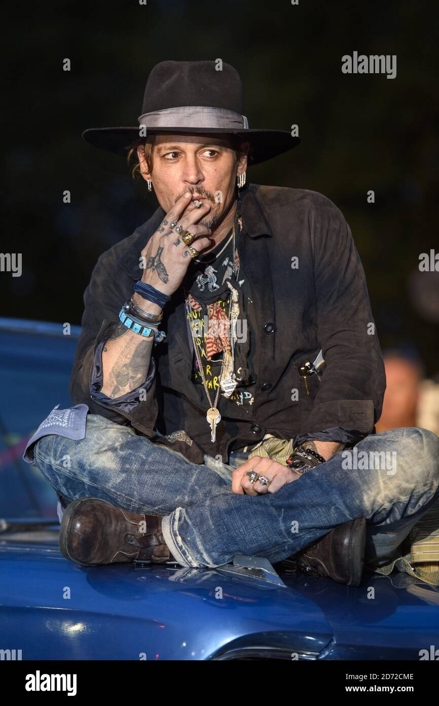 Johnny Depp pictured at a screening of The Libertine, at the ...