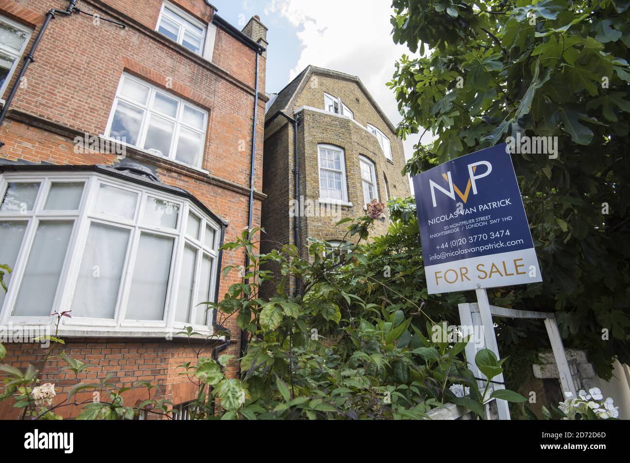 General view of houses in Victoria Road, London, named 'the most ...