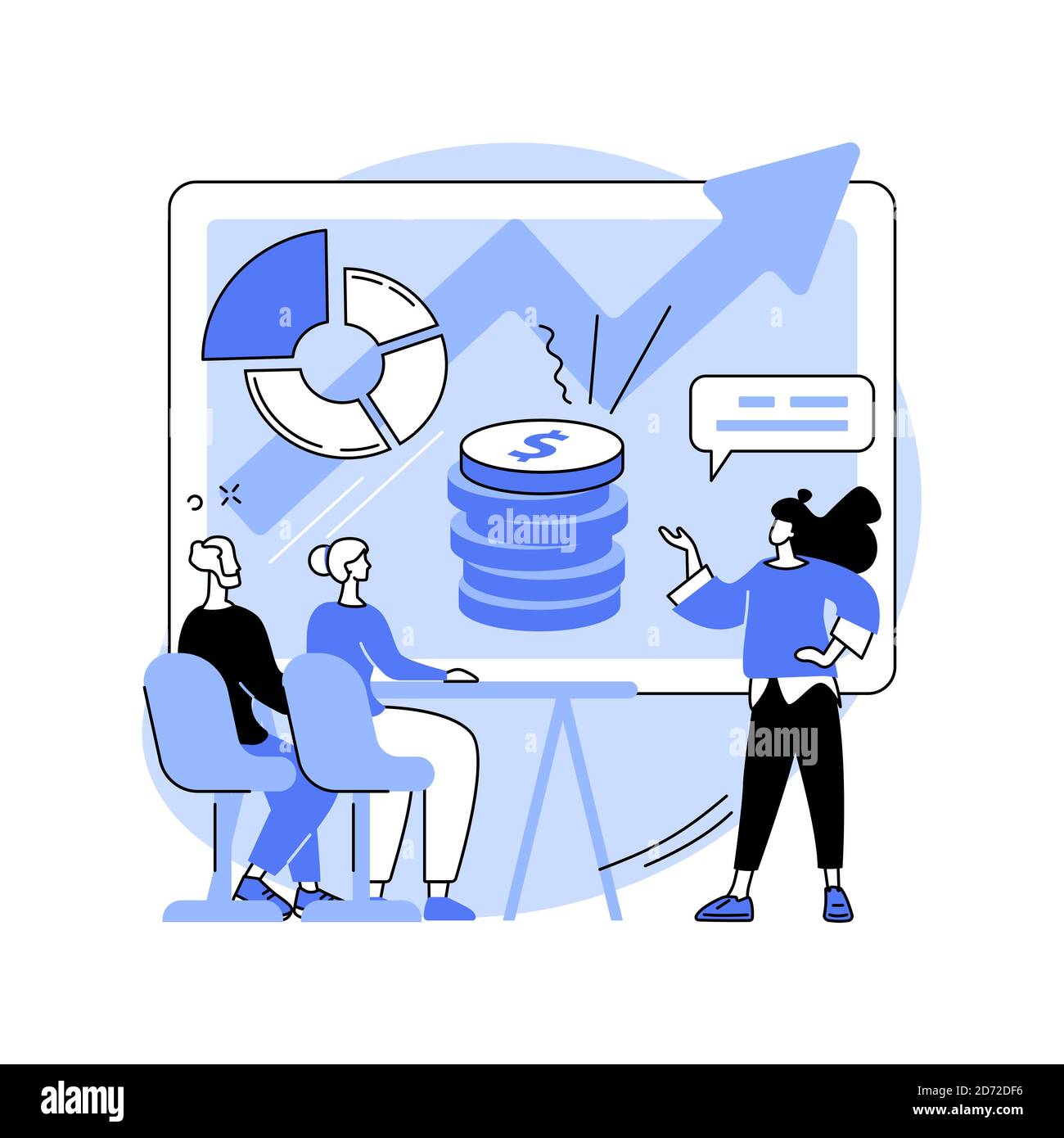 Financial literacy of retirees abstract concept vector illustration ...