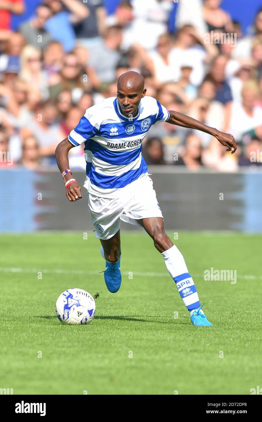 Mo Farah during Game4Grenfell, a charity football match in aid of the ...