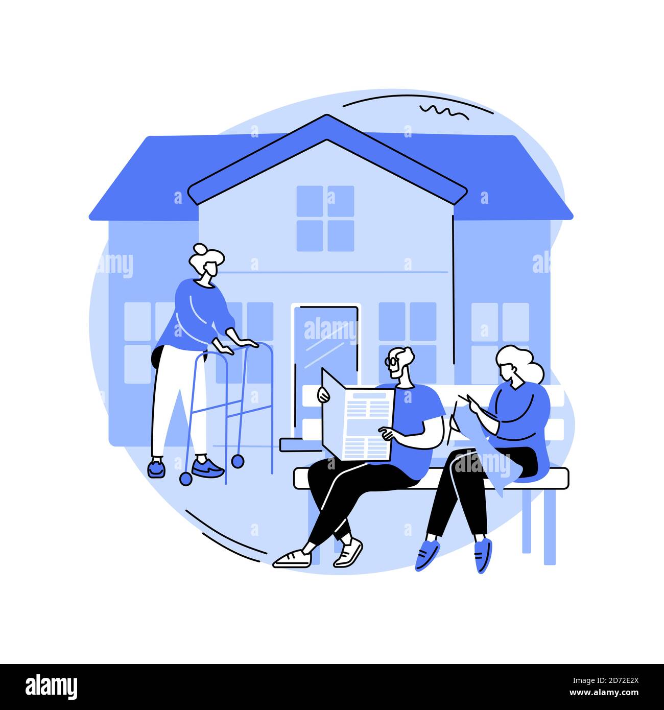 Communities for older people abstract concept vector illustration Stock Vector Image & Art - Alamy