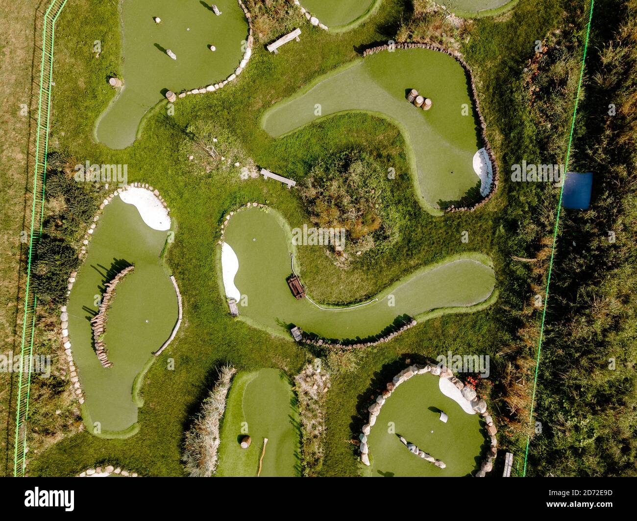 Outdoor mini golf course Stock Photo - Alamy