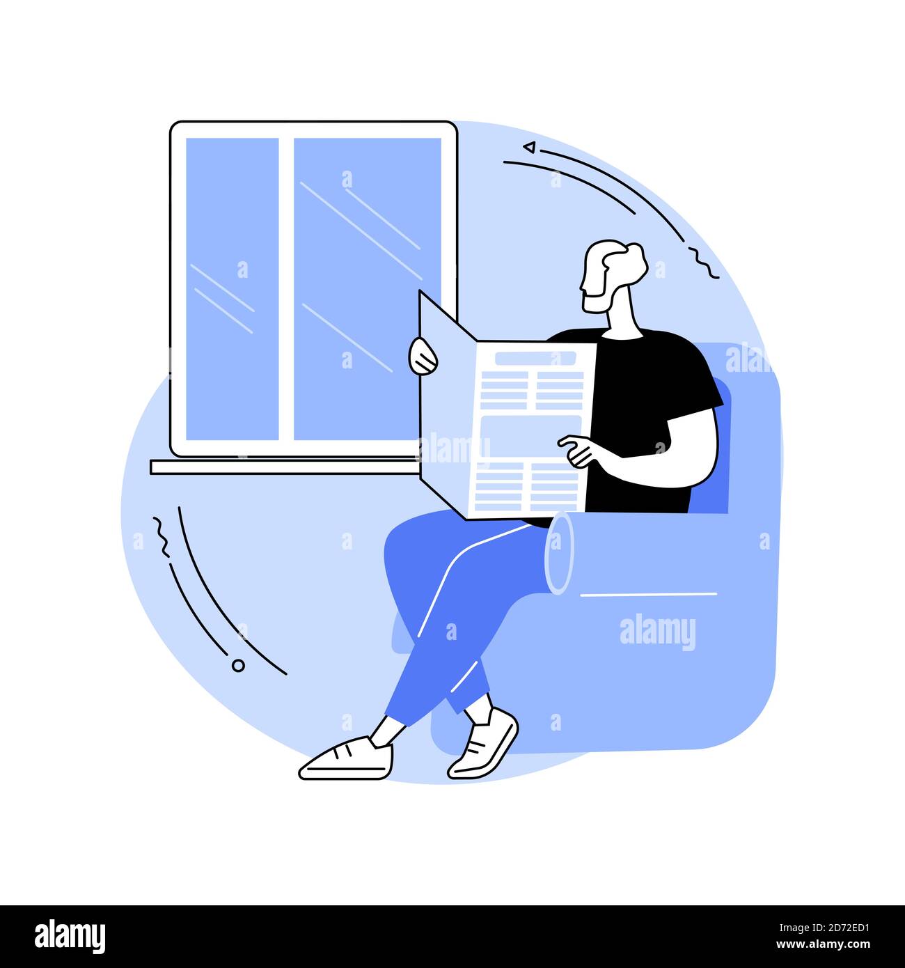 Social isolation abstract concept vector illustration Stock Vector ...