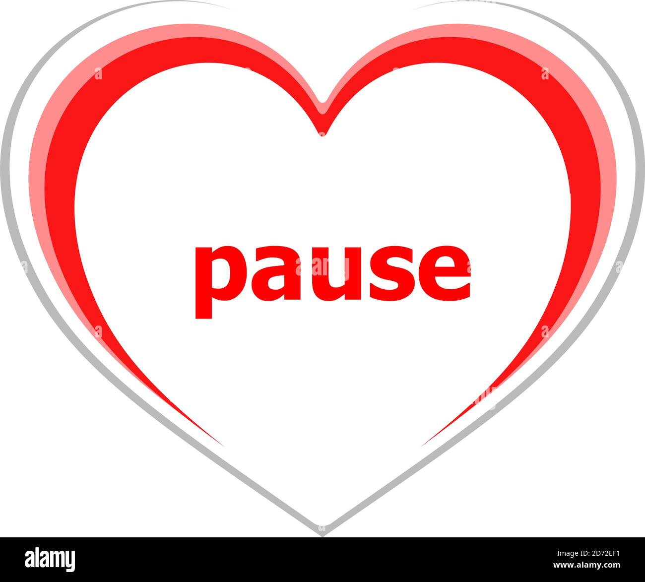 Pause word hi-res stock photography and images - Alamy