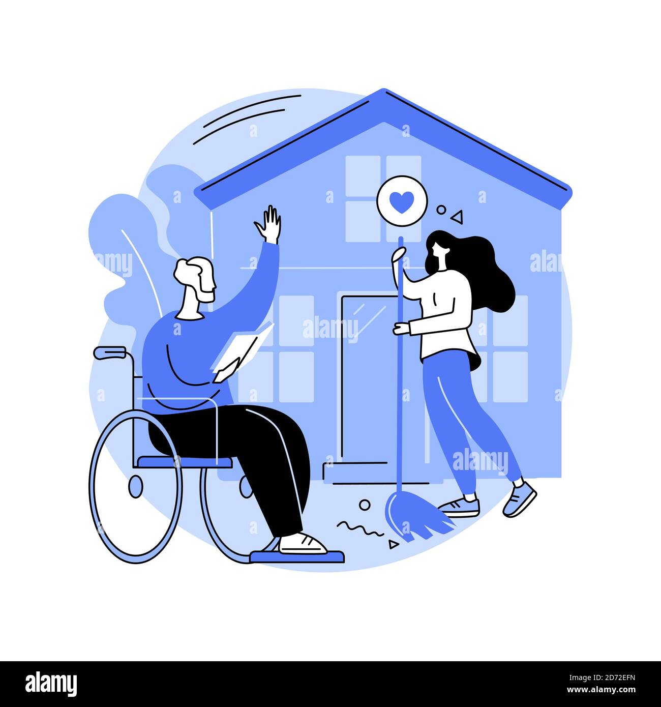 Home help Stock Vector Images - Alamy