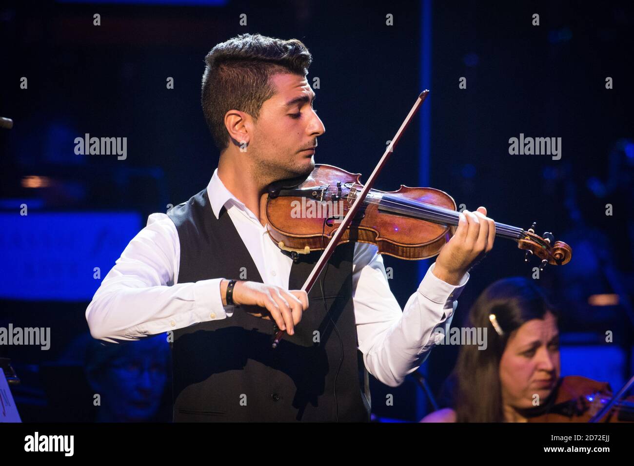 Syrian violinist Rami Basisah performs with The Bournemouth Symphony ...