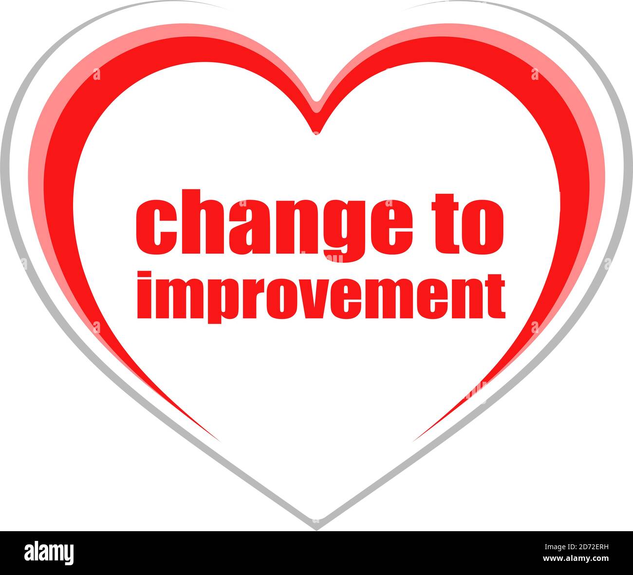 Text change to improvement. Business concept Stock Photo - Alamy