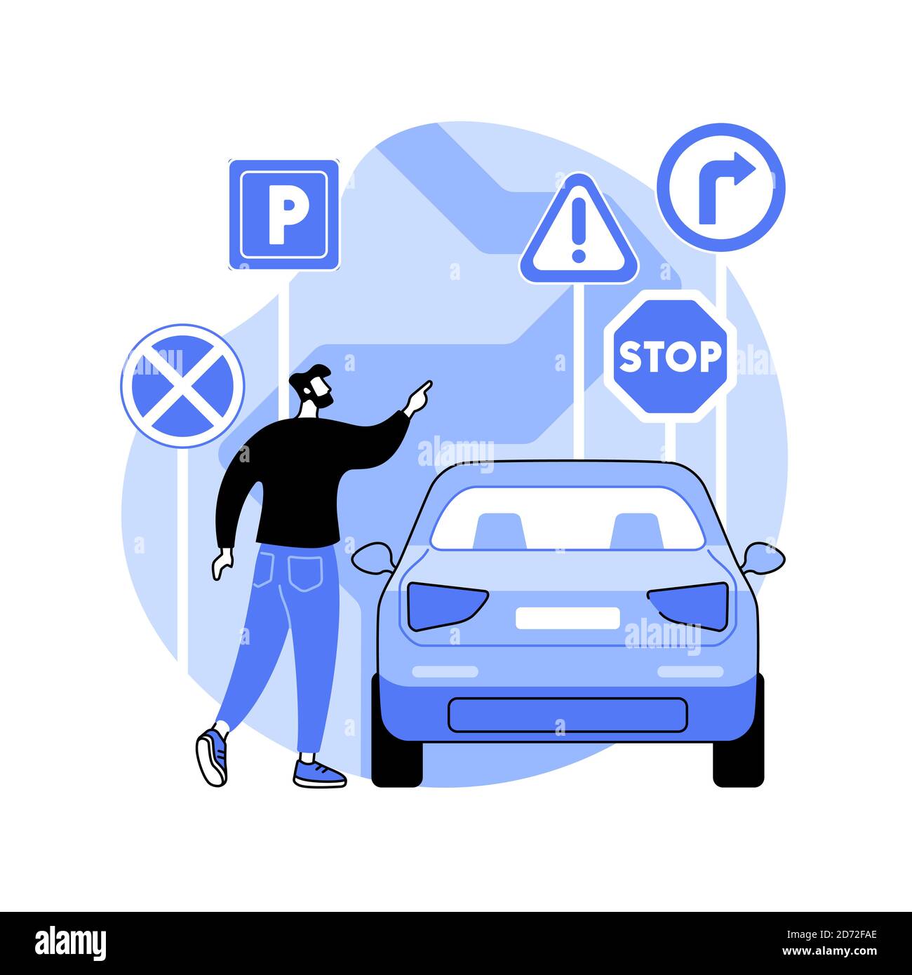 Traffic signs abstract concept vector illustration Stock Vector Image ...