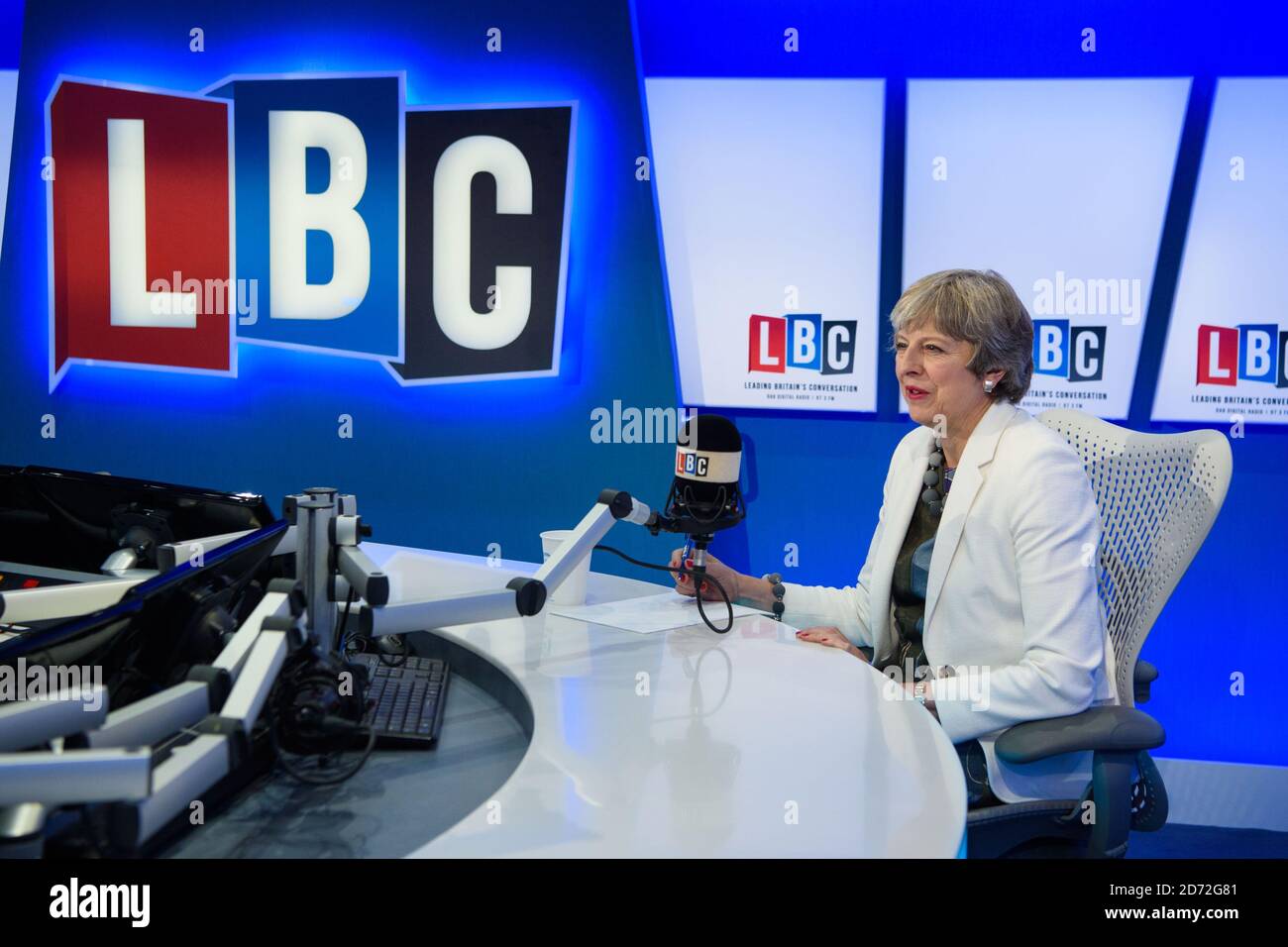 At lbc radio studios in leicester square hi-res stock photography and ...