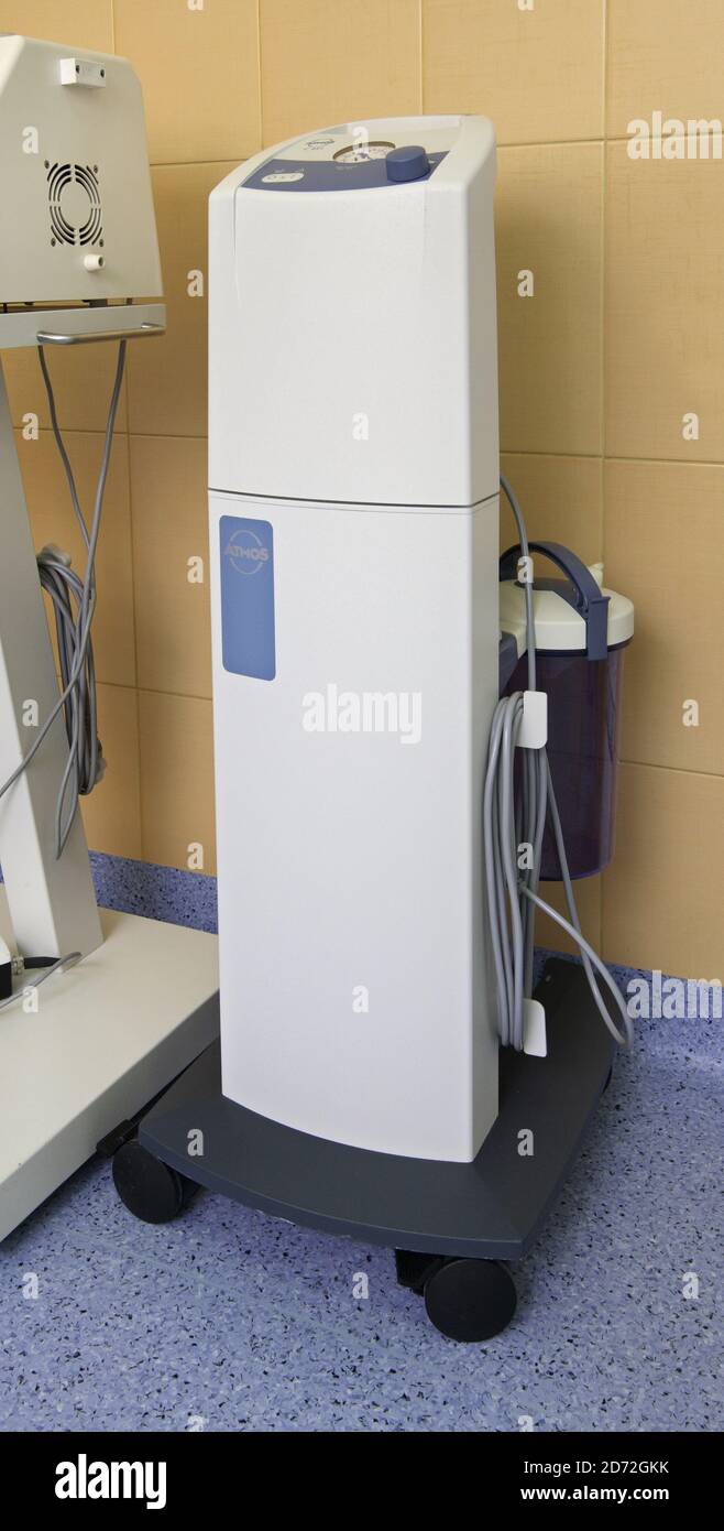 Equipment of operating room at hospital in Moscow. Russian federation ...