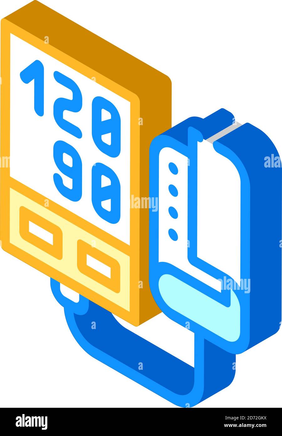 pressure measurement tool isometric icon vector illustration Stock ...