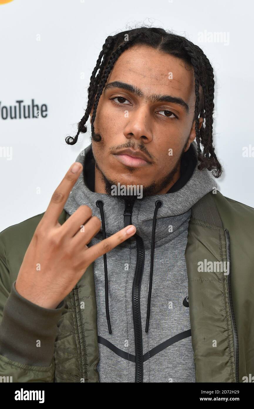 AJ Tracey arriving at the Rated Awards, at the Roundhouse in Camden ...