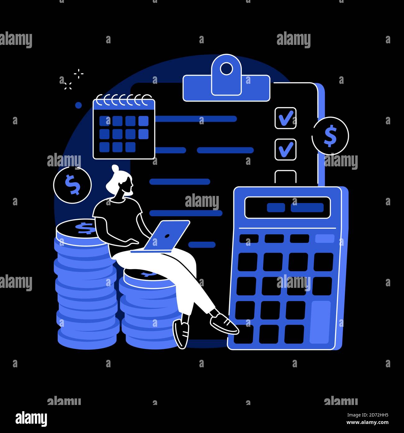 Budget planning abstract concept vector illustration Stock Vector Image ...