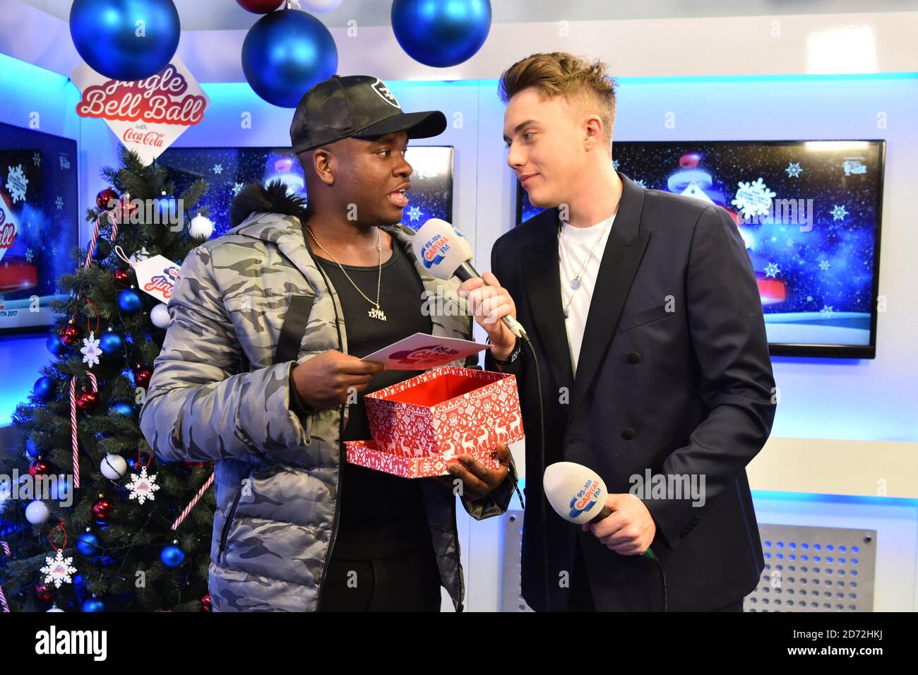 Big Shaq is interviewed by Roman Kemp backstage during day two of ...