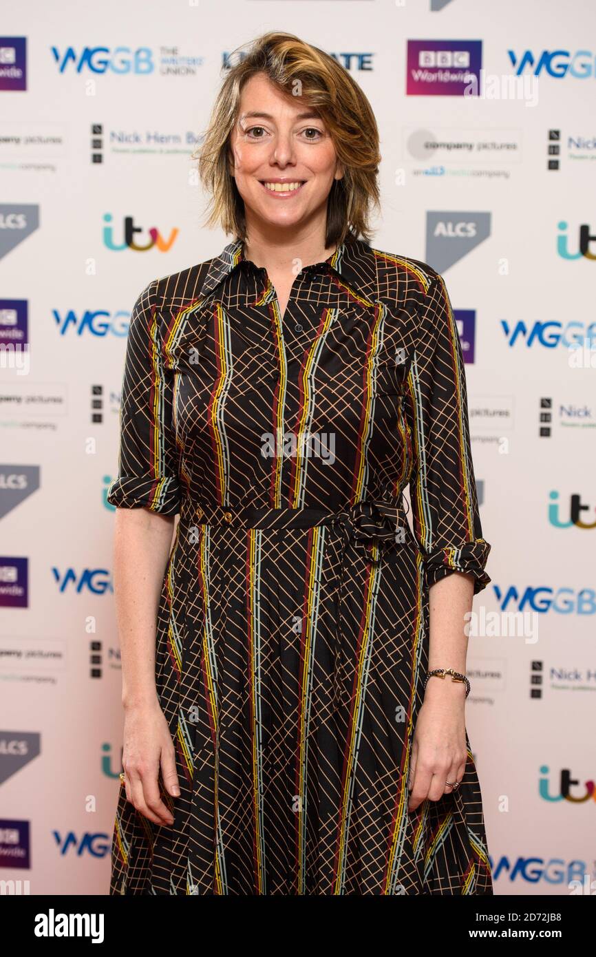 Nicole Taylor attending the Writers Guild Awards, at the Royal College ...