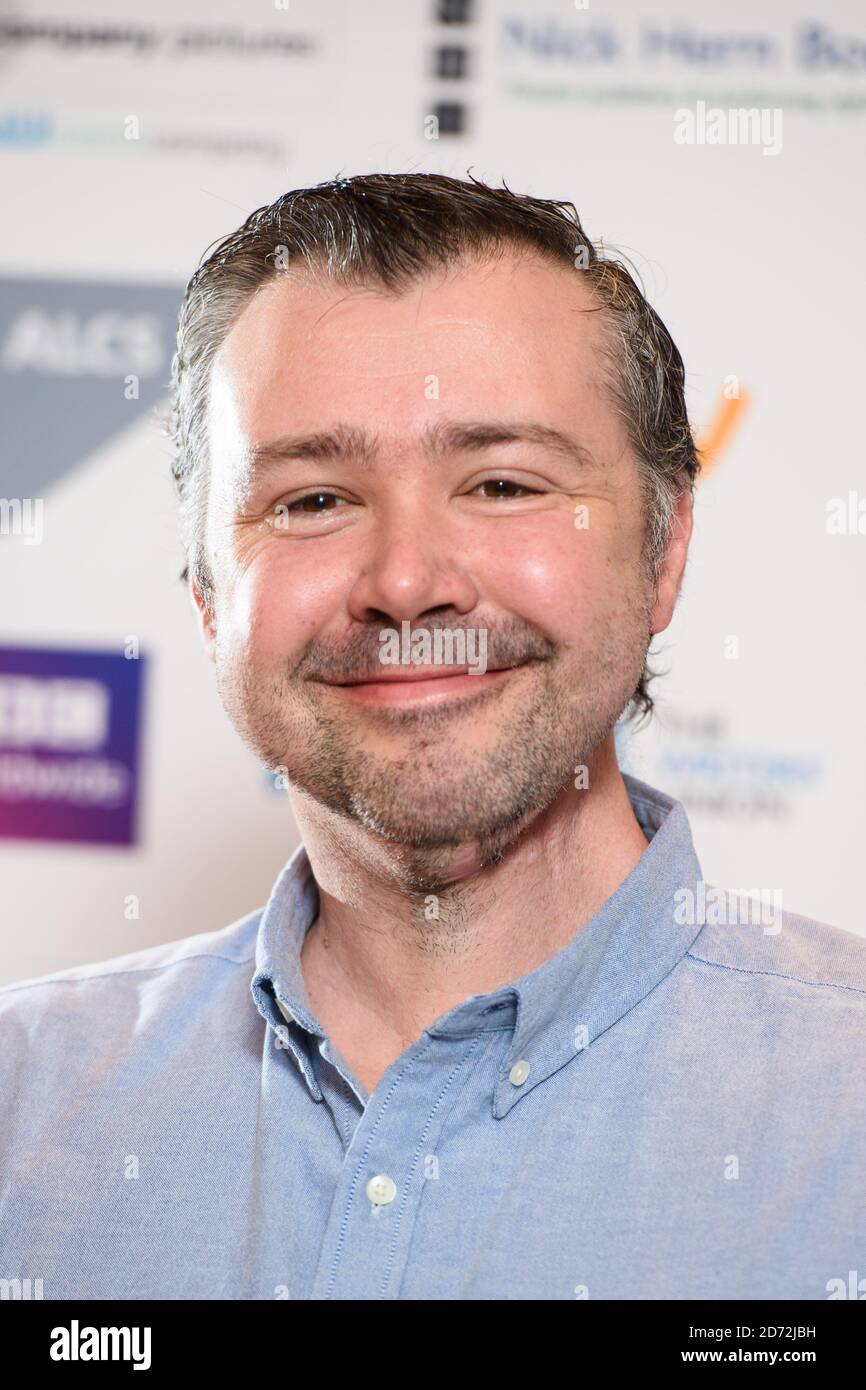 Steven Hall attending the Writers Guild Awards, at the Royal College of ...