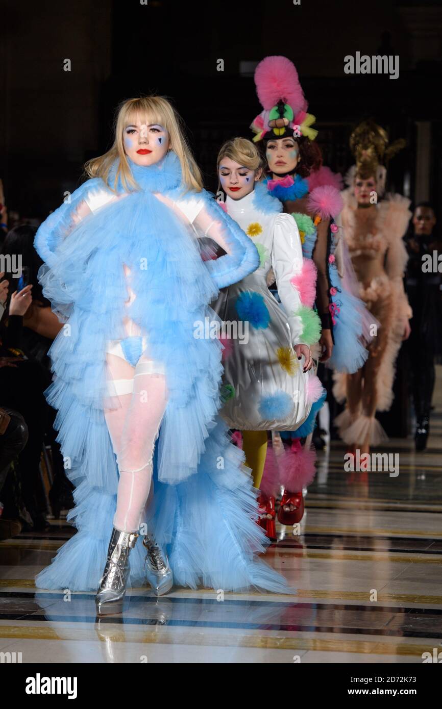 Ellie Ray Winstone on the catwalk during the Pam Hogg London Fashion ...
