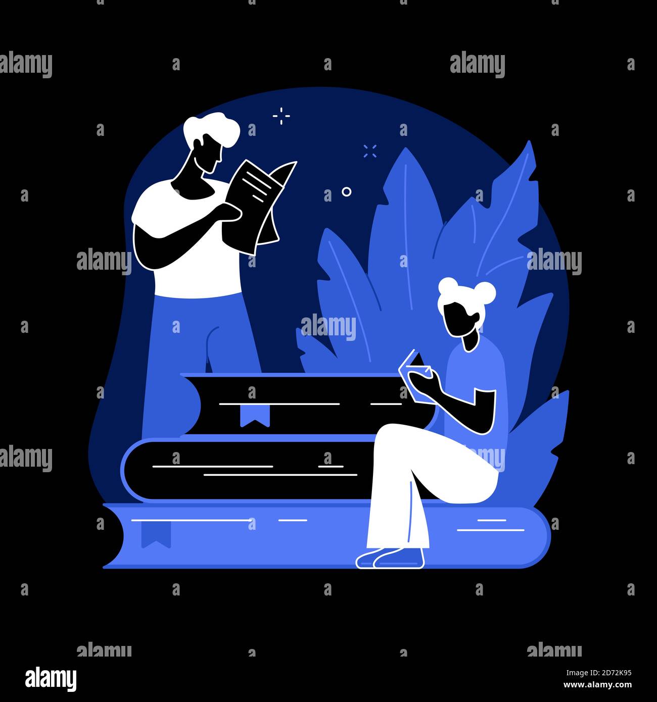 Public library abstract concept vector illustration Stock Vector Image ...