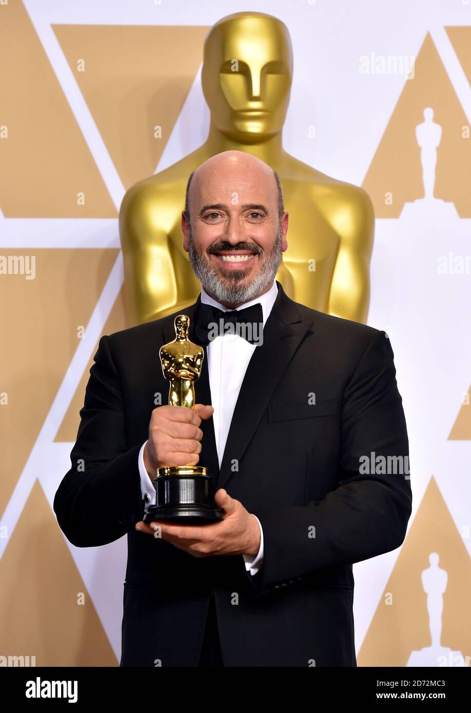 Mark Bridges with his Best costume design (Phantom Thread) Oscar in the ...