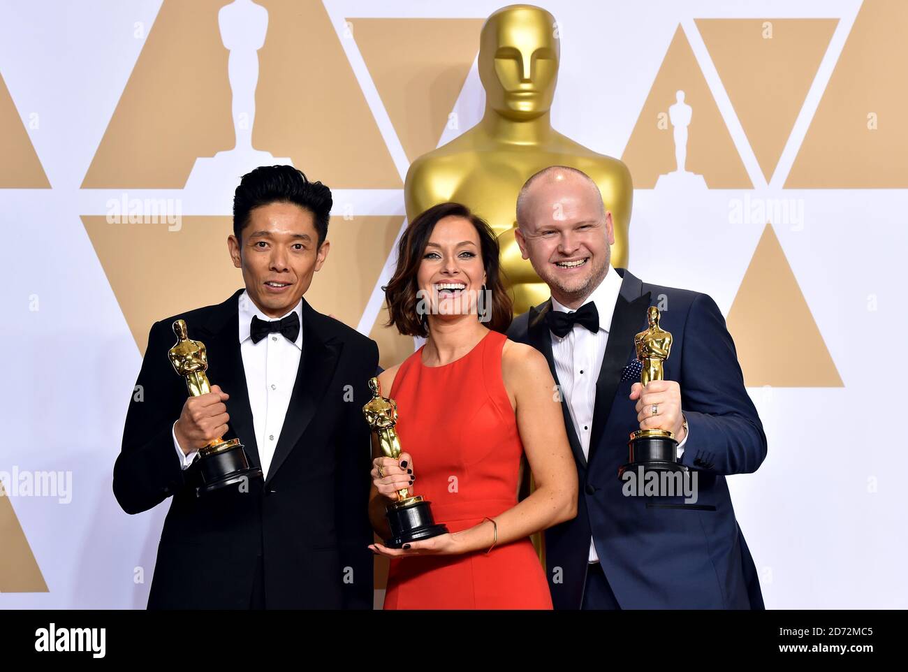 Kazuhiro Tsuji, Lucy Sibbick and David Malinowski with their Best ...