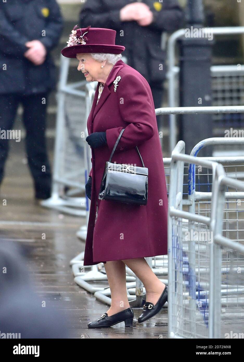 Queen Elizabeth II attending the Commonwealth Service at Westminster ...