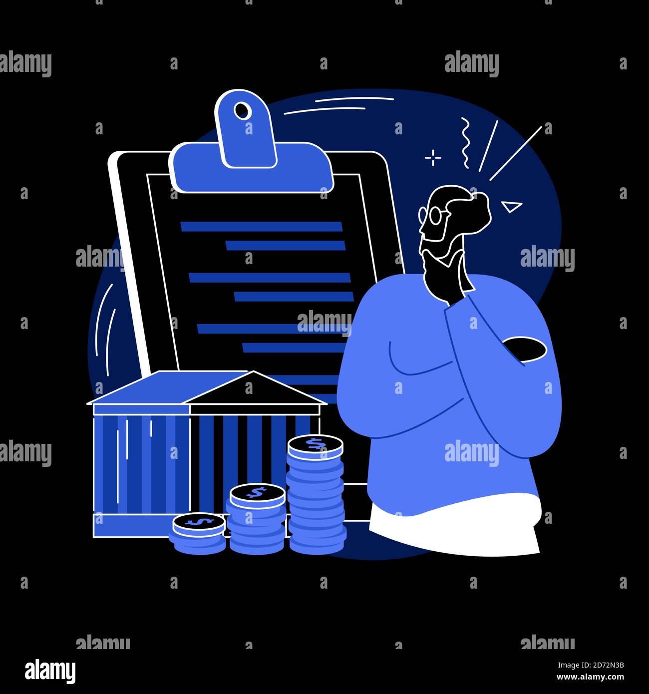 Retirement preparation abstract concept vector illustration Stock ...