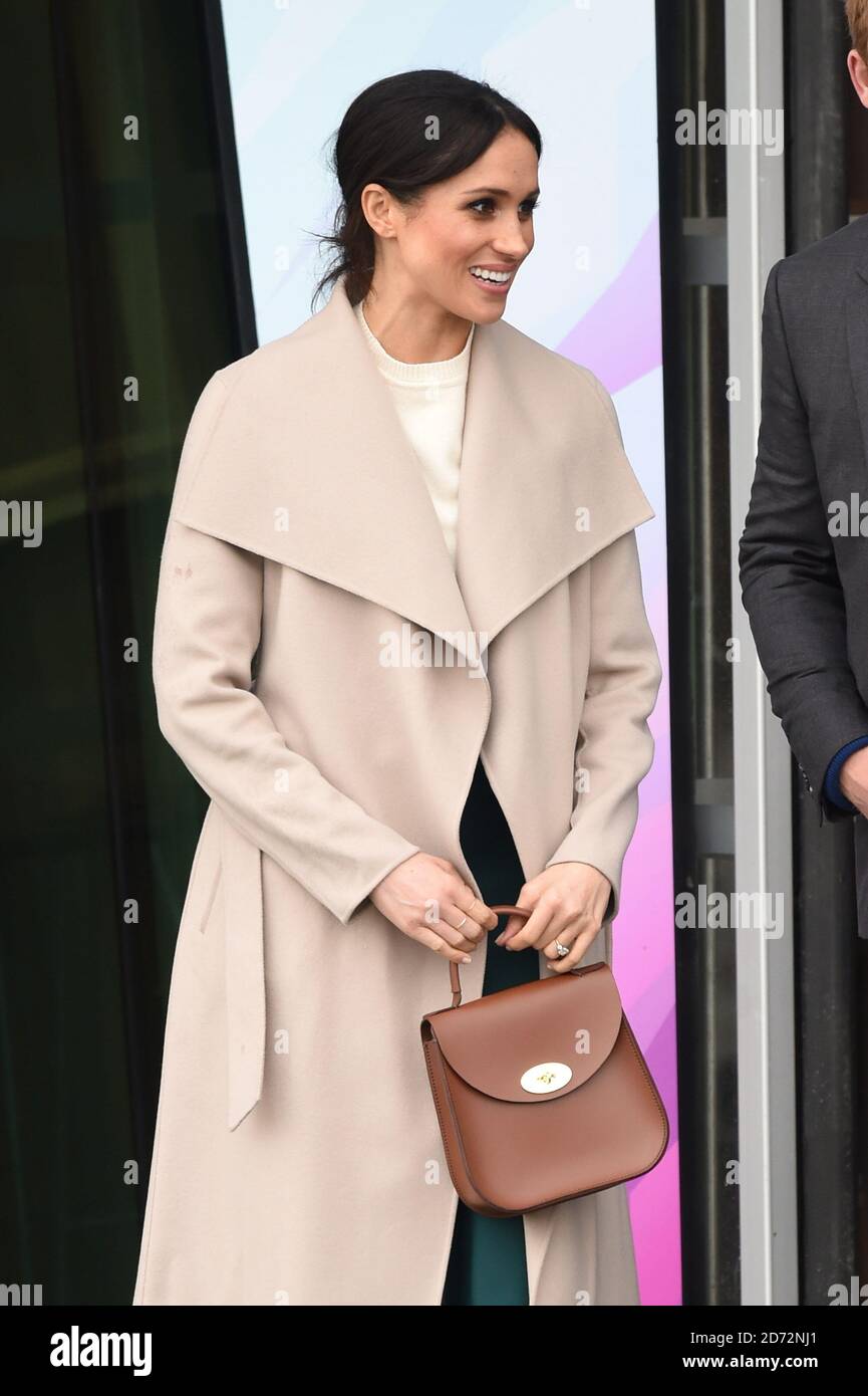 Meghan Markle leaving the Titanic Belfast attraction in Belfast ...