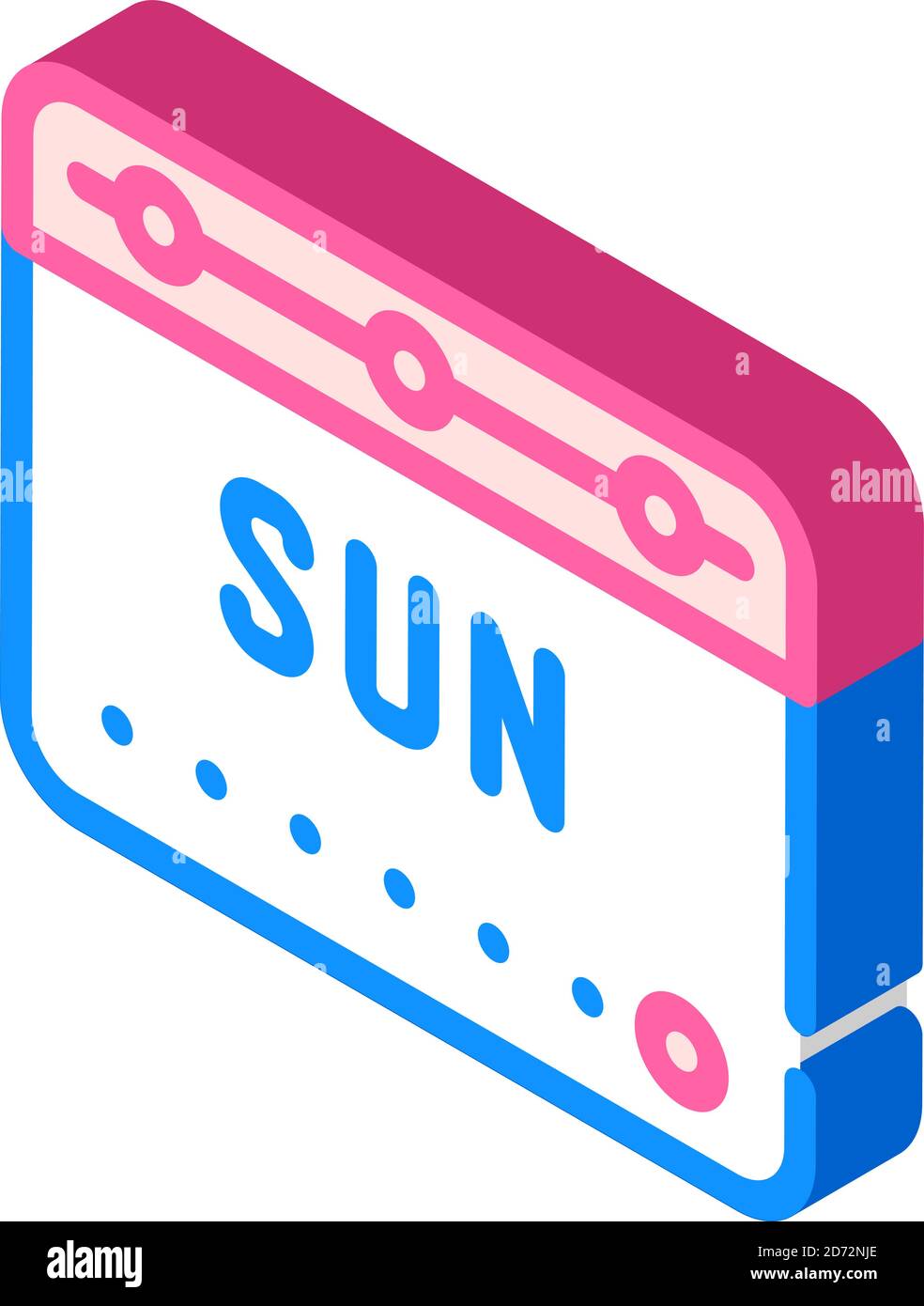 voting date calendar isometric icon vector illustration Stock Vector ...