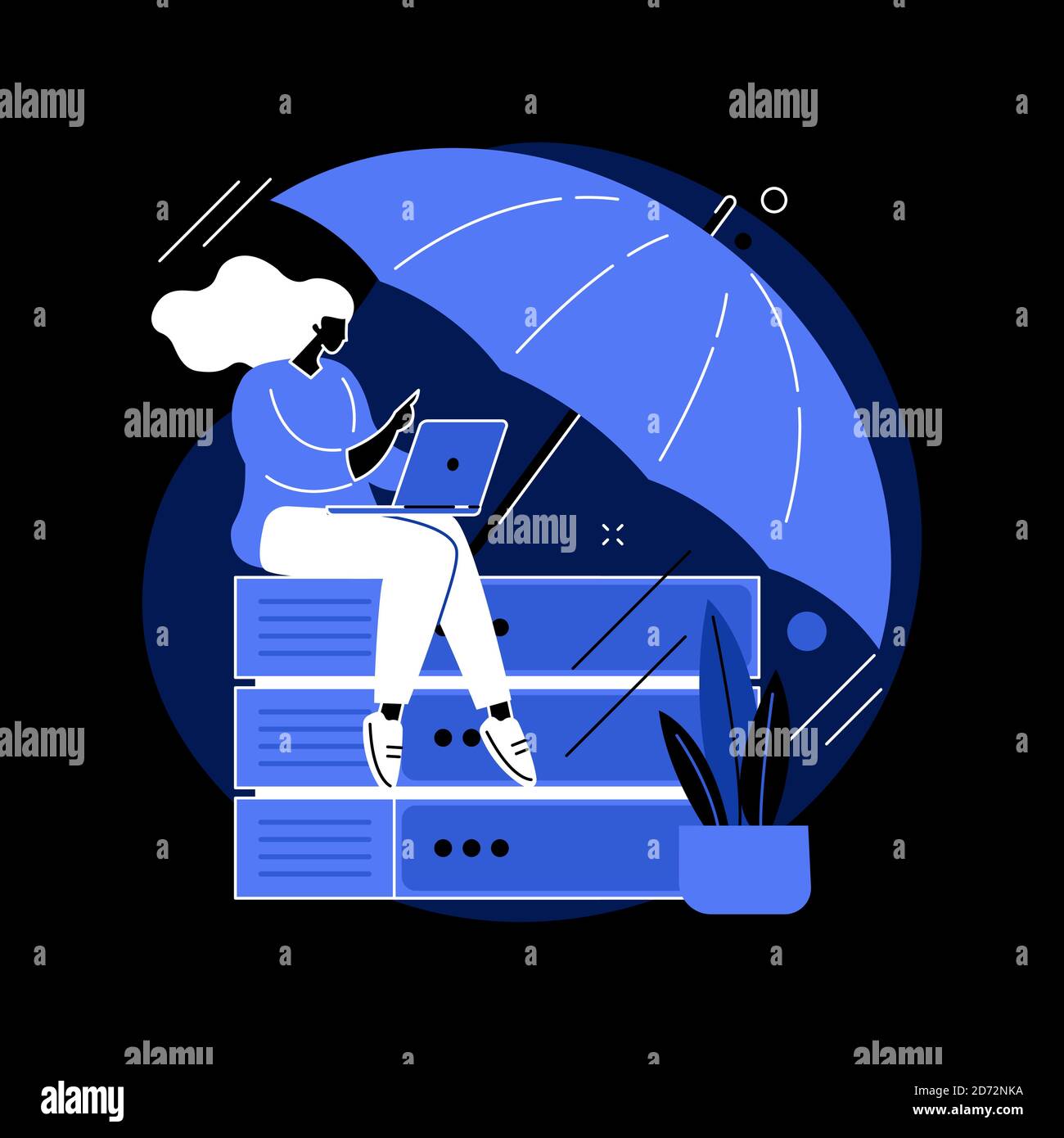 Cyber insurance abstract concept vector illustration Stock Vector Image ...