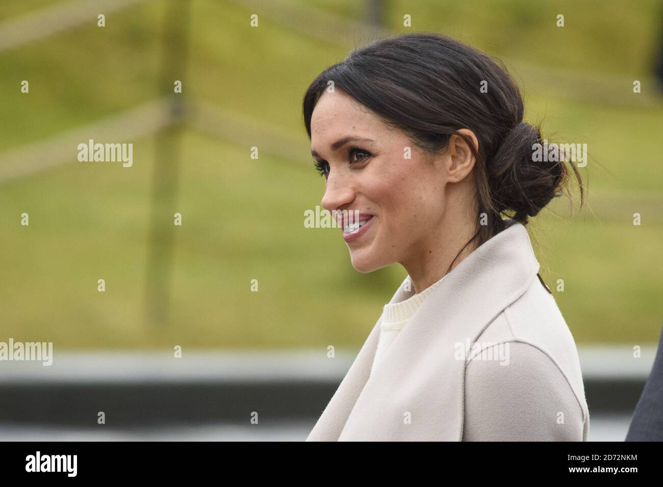 Meghan Markle leaving the Titanic Belfast attraction in Belfast ...
