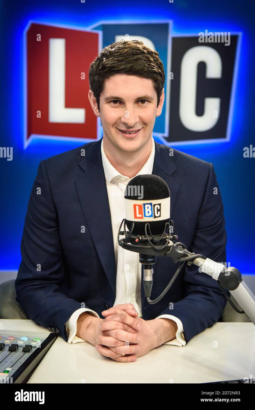 Tom Swarbrick pictured in the LBC studios in London, as he is announced ...