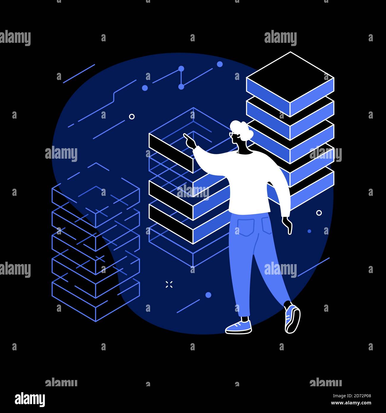 Database Abstract Concept Vector Illustration Stock Vector Image And Art