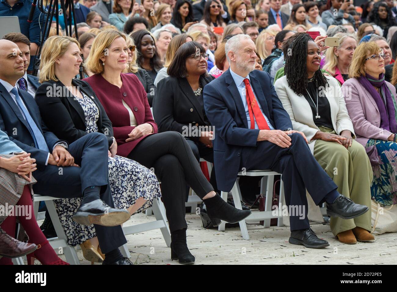 MPs Sajid Javid, Karen Bradley, Amber Rudd, Diane Abbott, Jeremy Corbyn ...