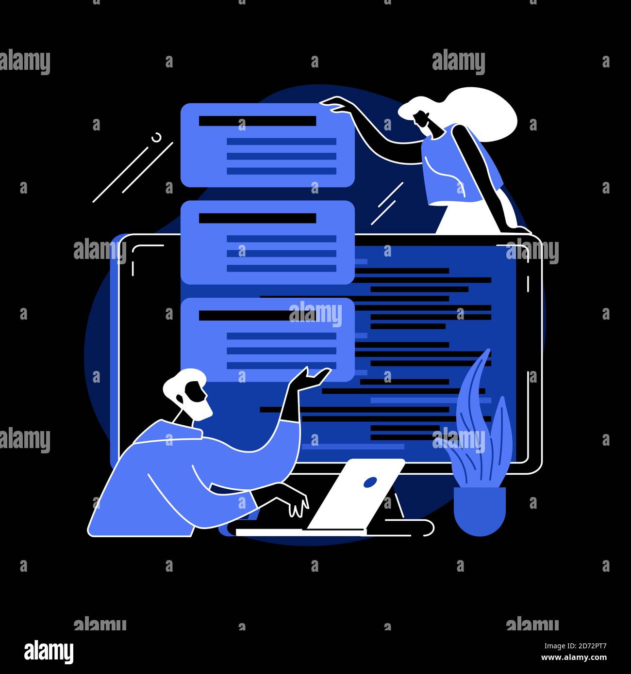Software requirement description abstract concept vector illustration ...