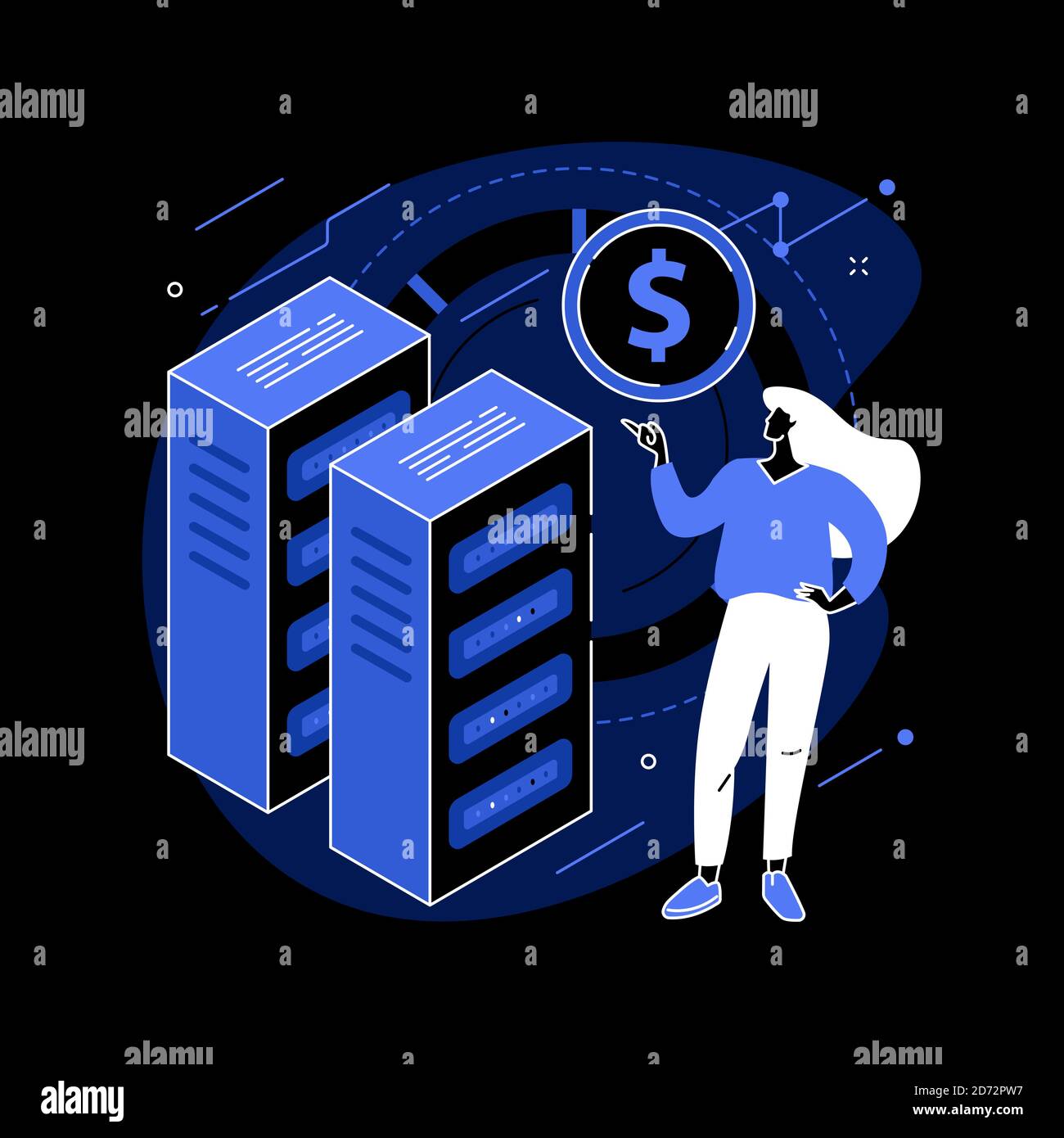 Data monetization abstract concept vector illustration Stock Vector ...