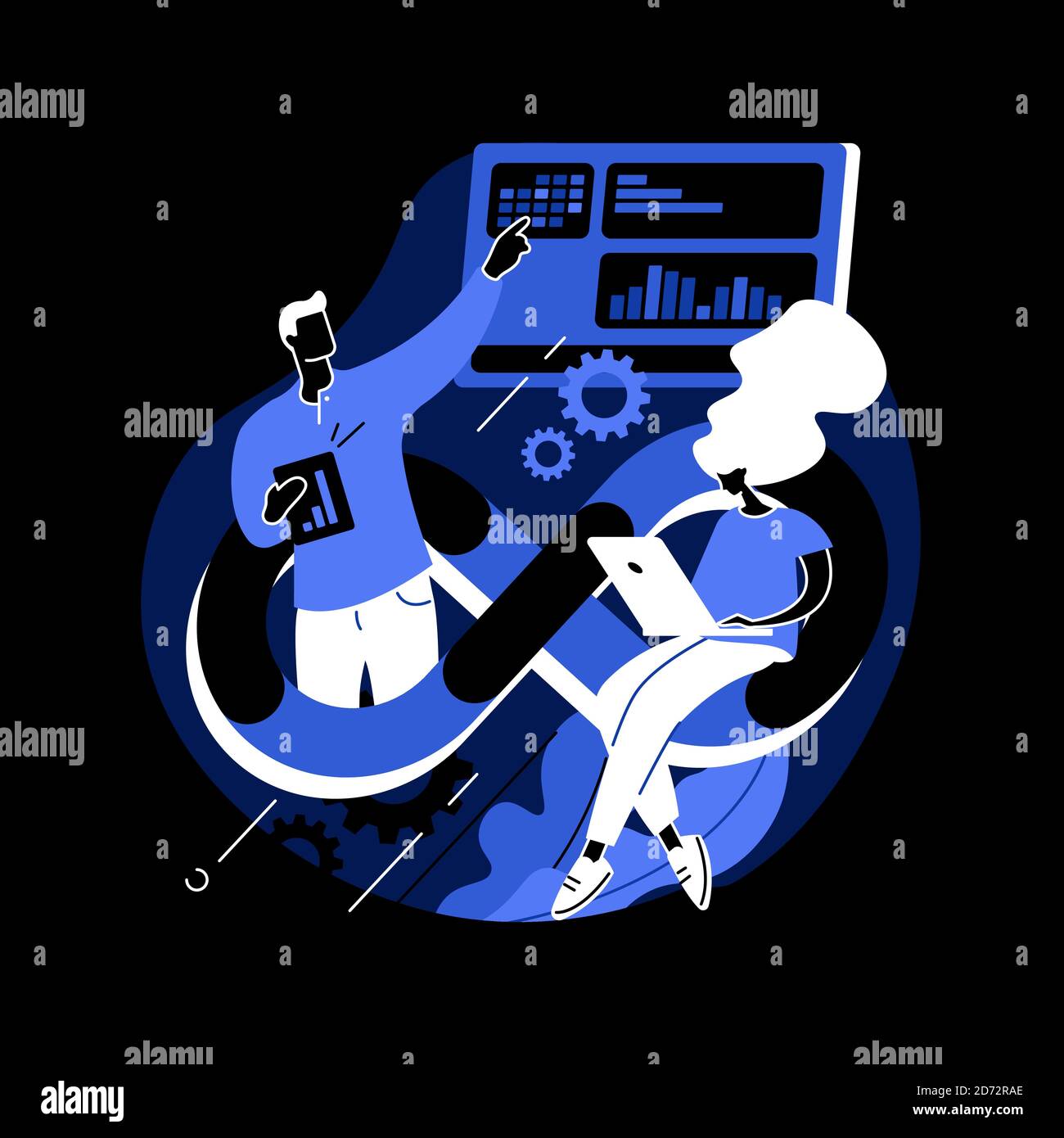 Devops Team Abstract Concept Vector Illustration Stock Vector Image And Art Alamy